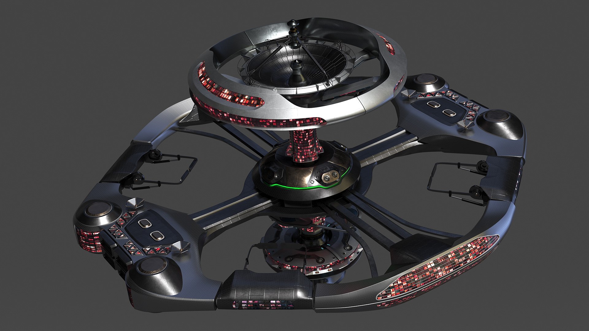 Futuristic Space Station Concept 3D - TurboSquid 2262321