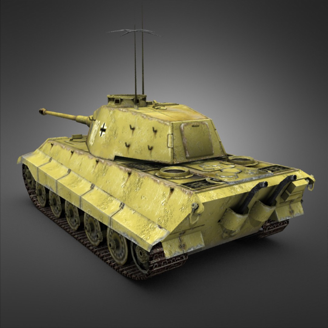 3d Model King Tiger Tank