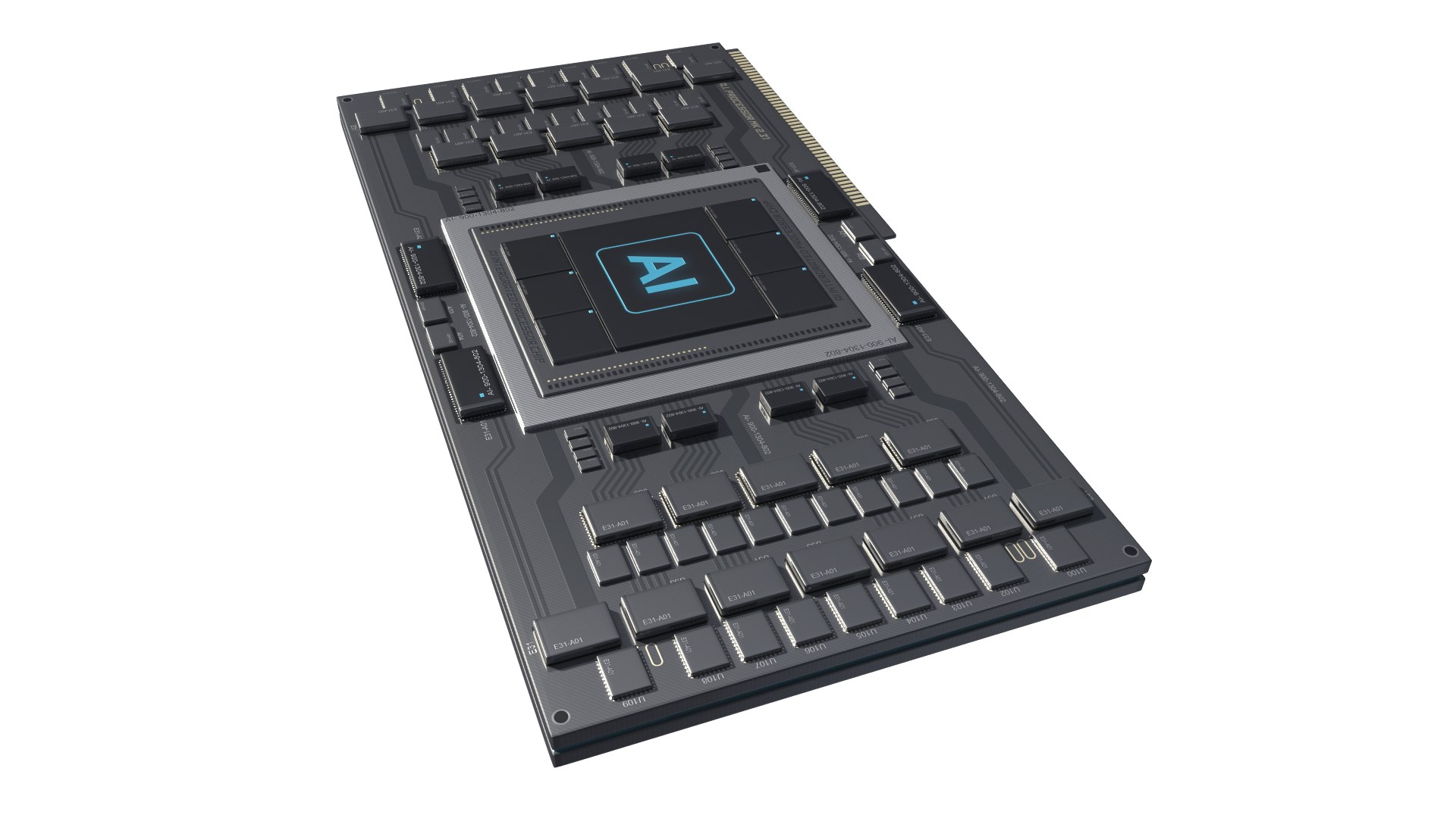 AI Future CPU GPU Card 3D Model - TurboSquid 2281297