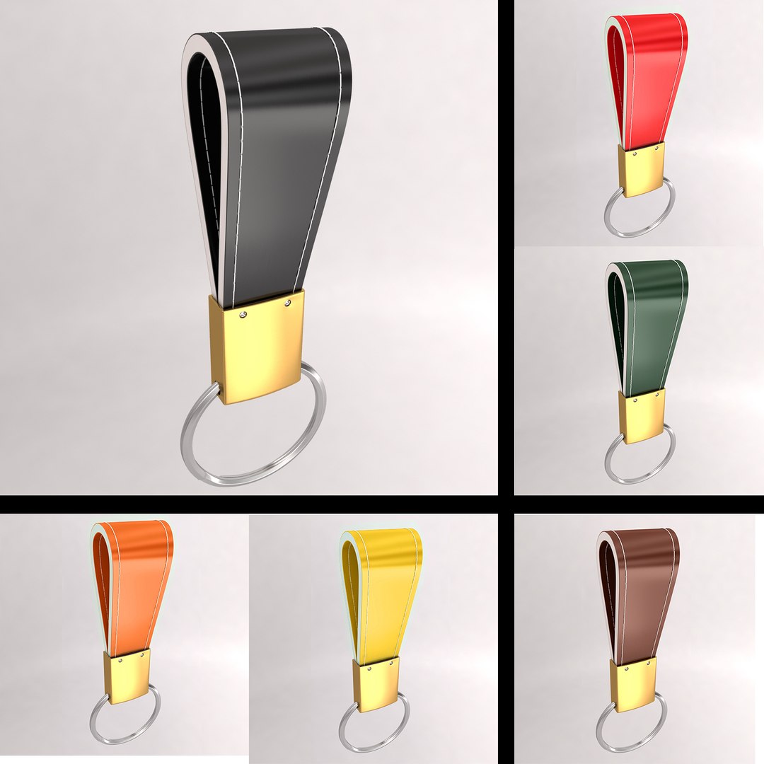 keychain color 3d model