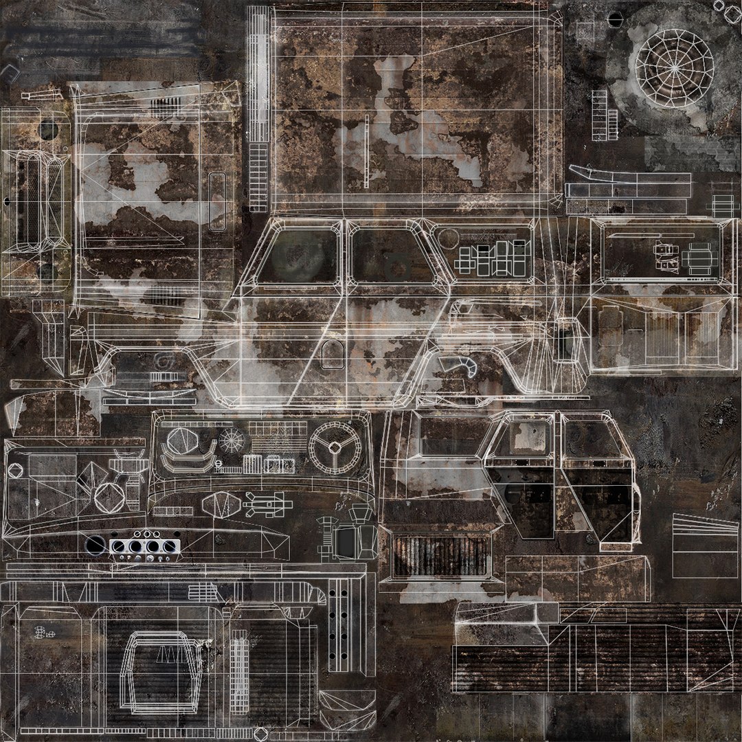 3D UAZ-3151 Burnt - TurboSquid 1737475