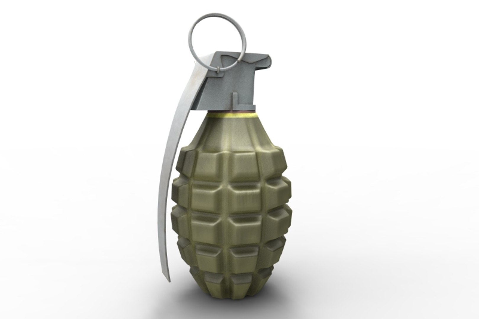 3d grenades mk2 m26 m67 model