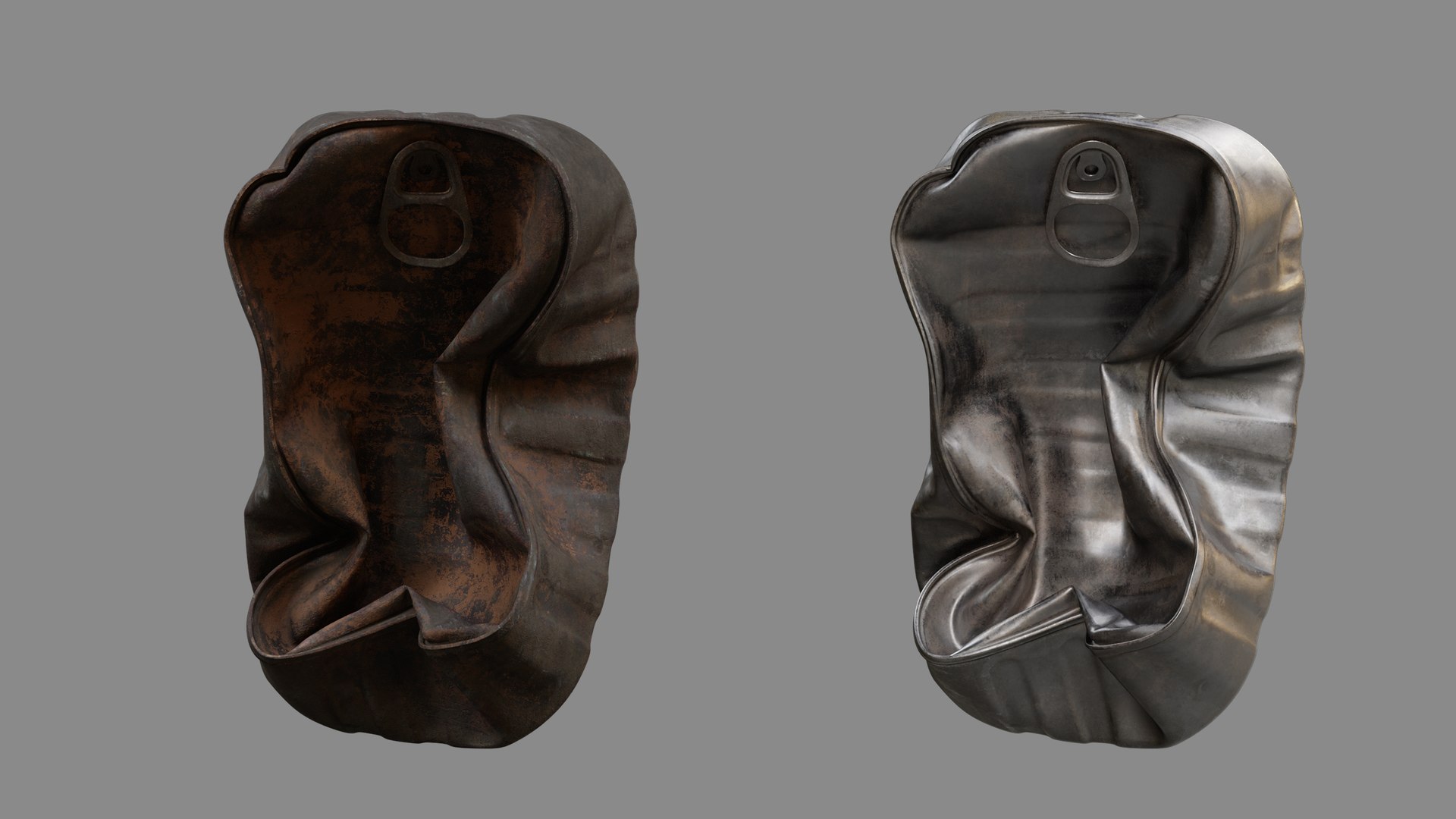 Crushed Fish Can 04 3D - TurboSquid 2422284