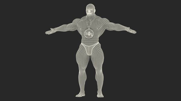 modelo 3d Campeón culturista afroamericano hombre preparado para Maya ...
