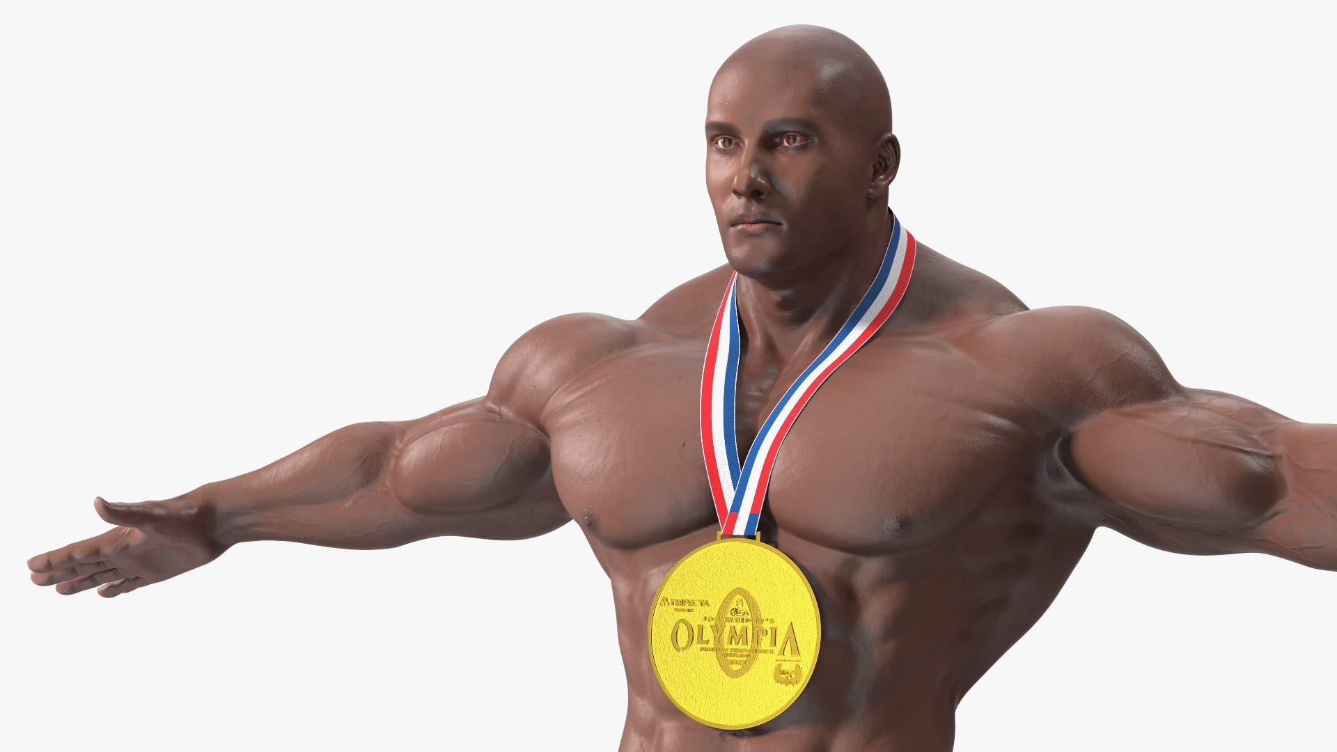 3D Champion Afro American Bodybuilder Man Rigged For Maya - TurboSquid ...