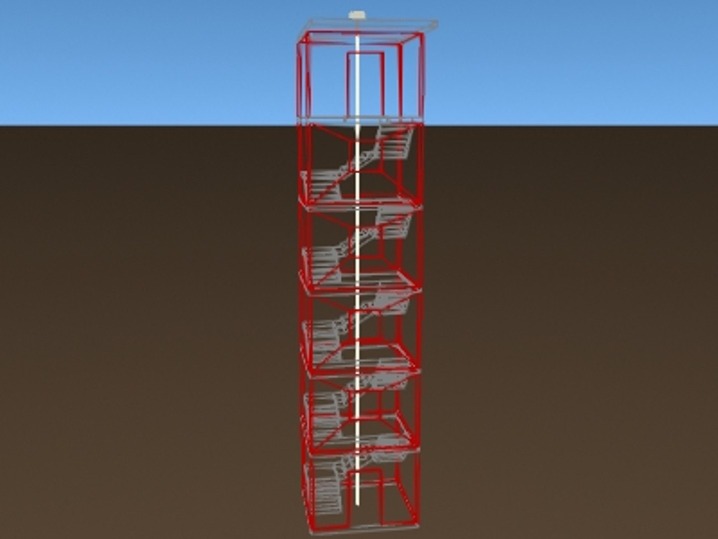 3d Model Tower Drill