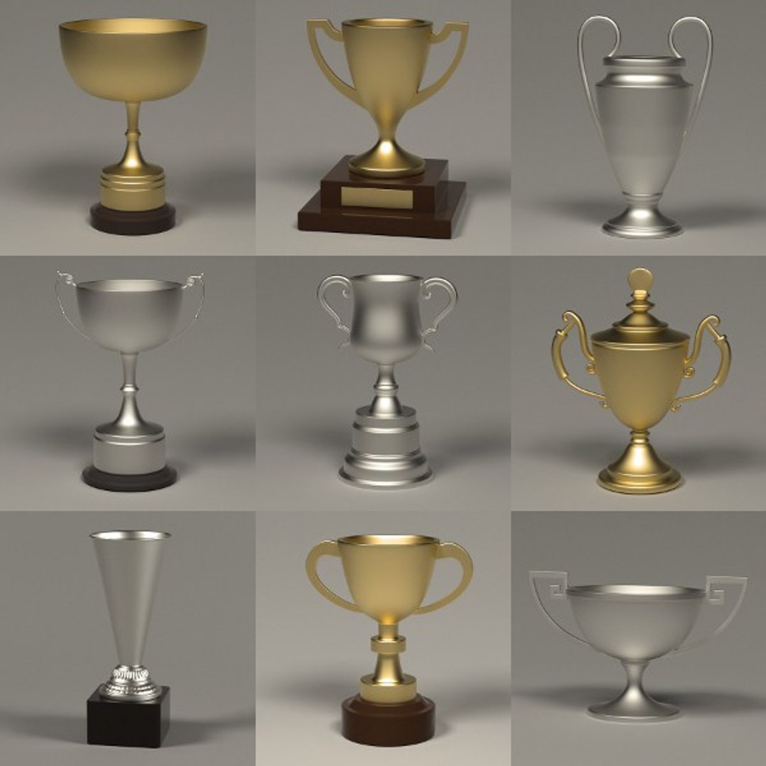 3d 9 Trophies