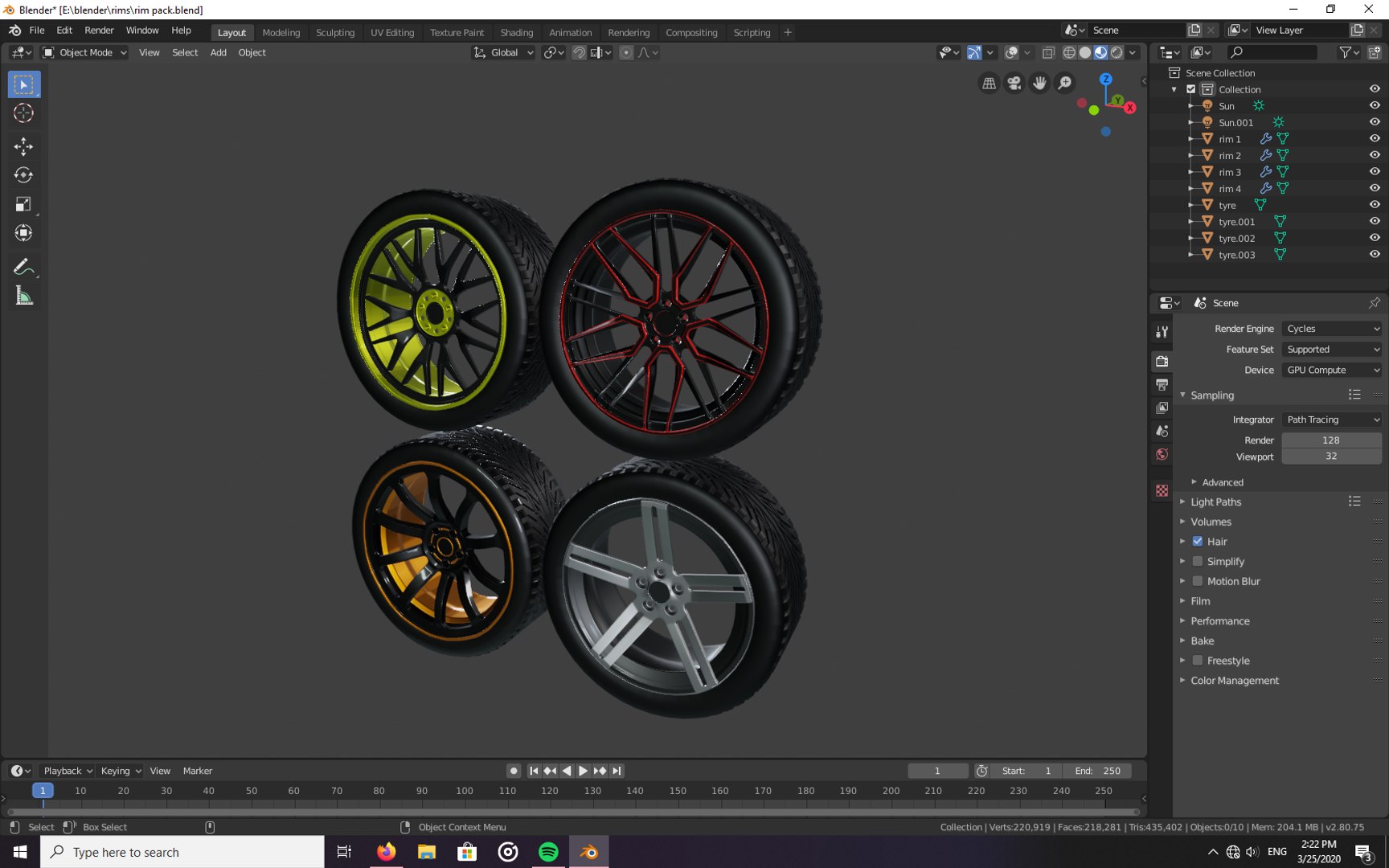 3D Model Rim Pack - TurboSquid 1569098