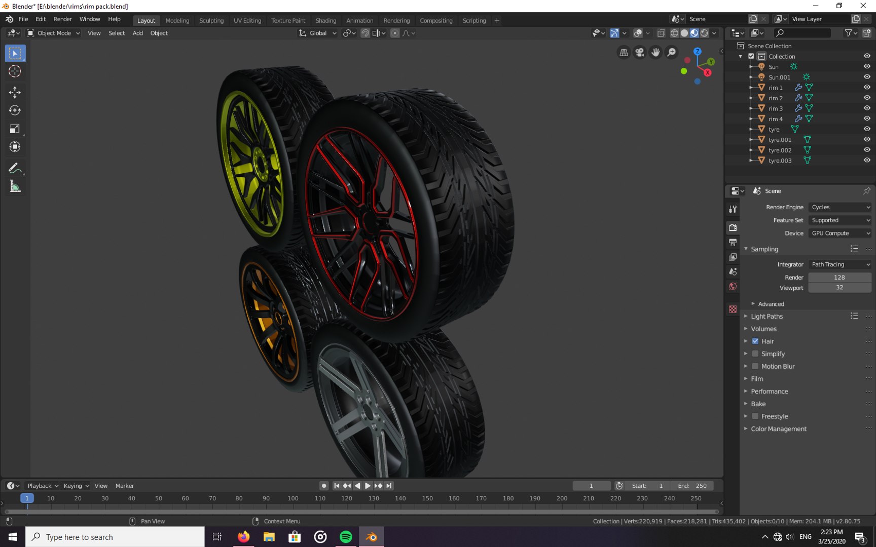 3D Model Rim Pack - TurboSquid 1569098