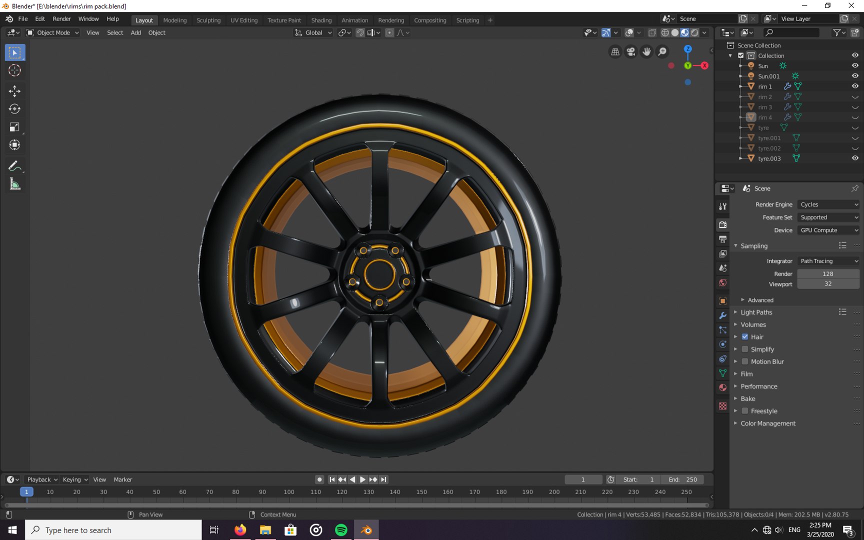3D Model Rim Pack - TurboSquid 1569098