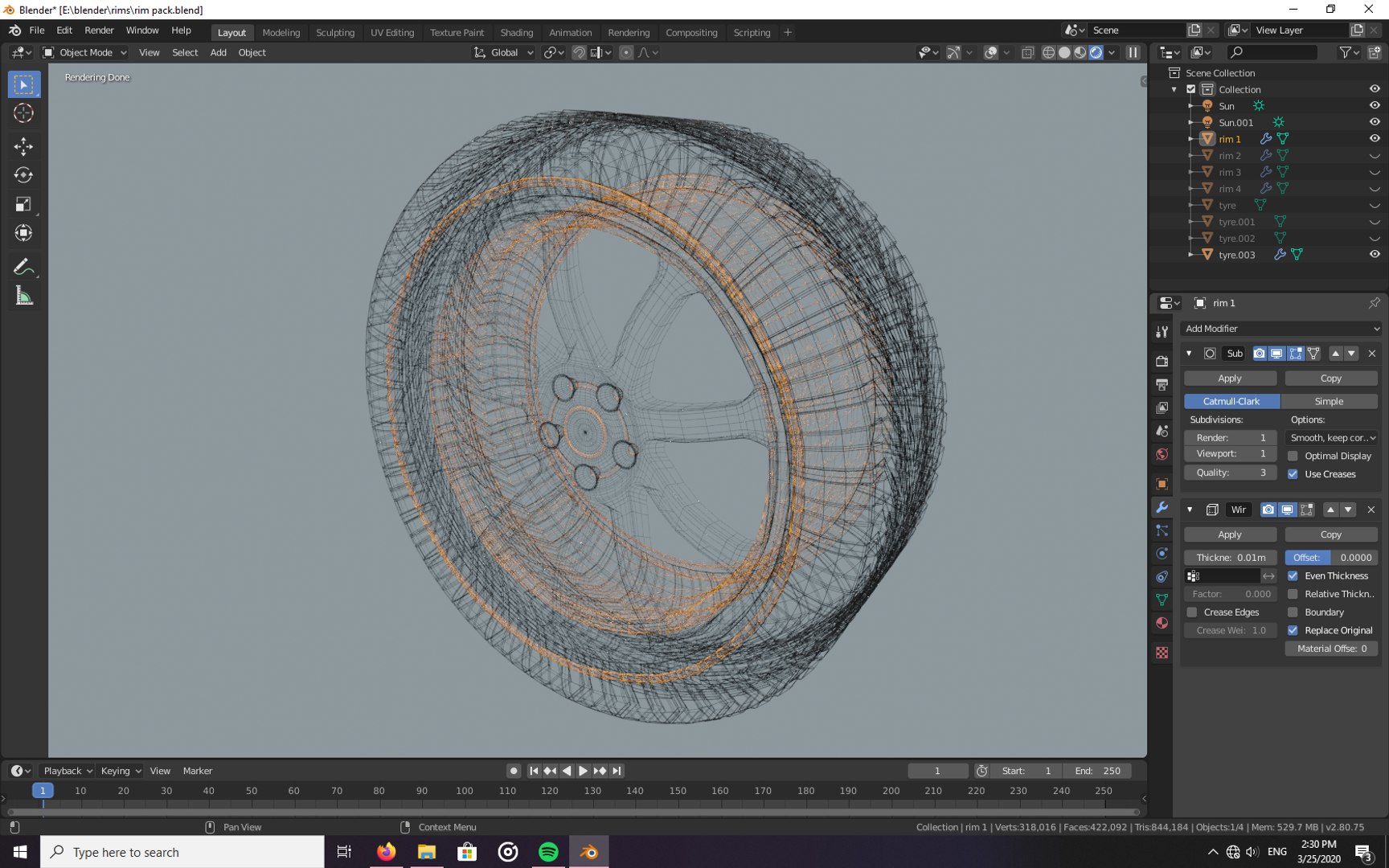3D Model Rim Pack - TurboSquid 1569098