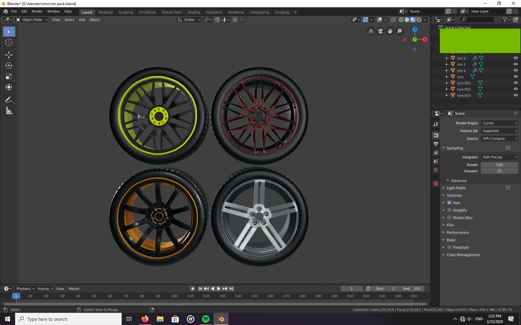 3D Model Rim Pack - TurboSquid 1569098