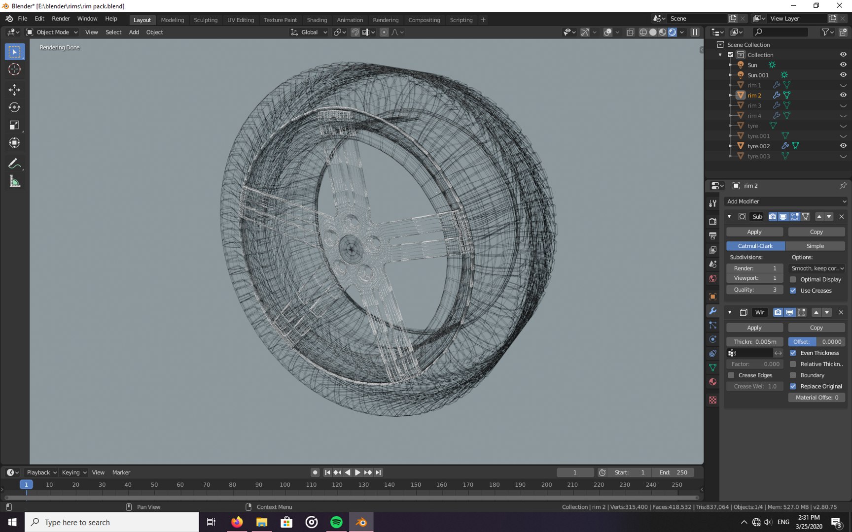 3D Model Rim Pack - TurboSquid 1569098