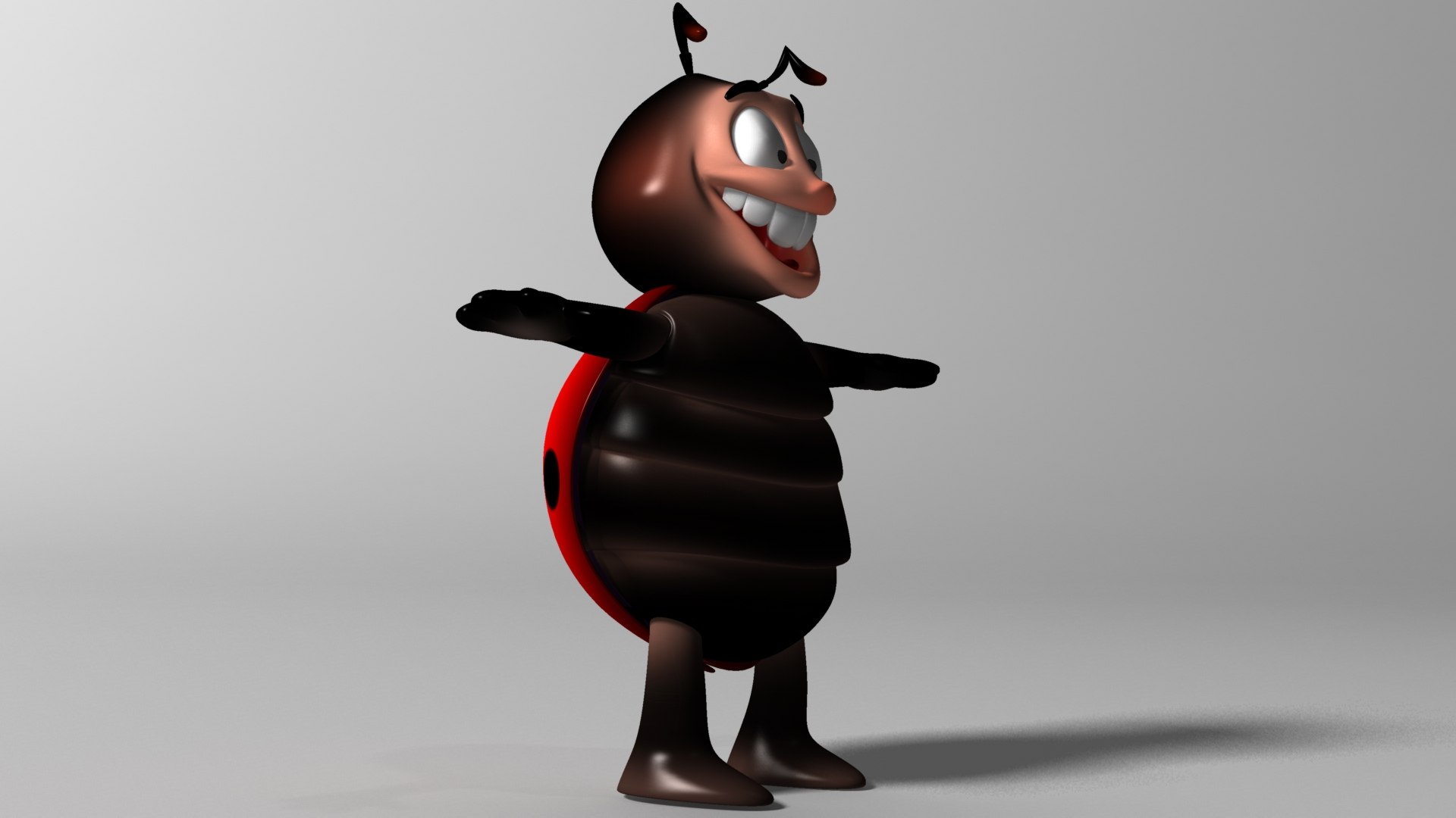 3D Cartoon Ladybug RIGGED - TurboSquid 1847133