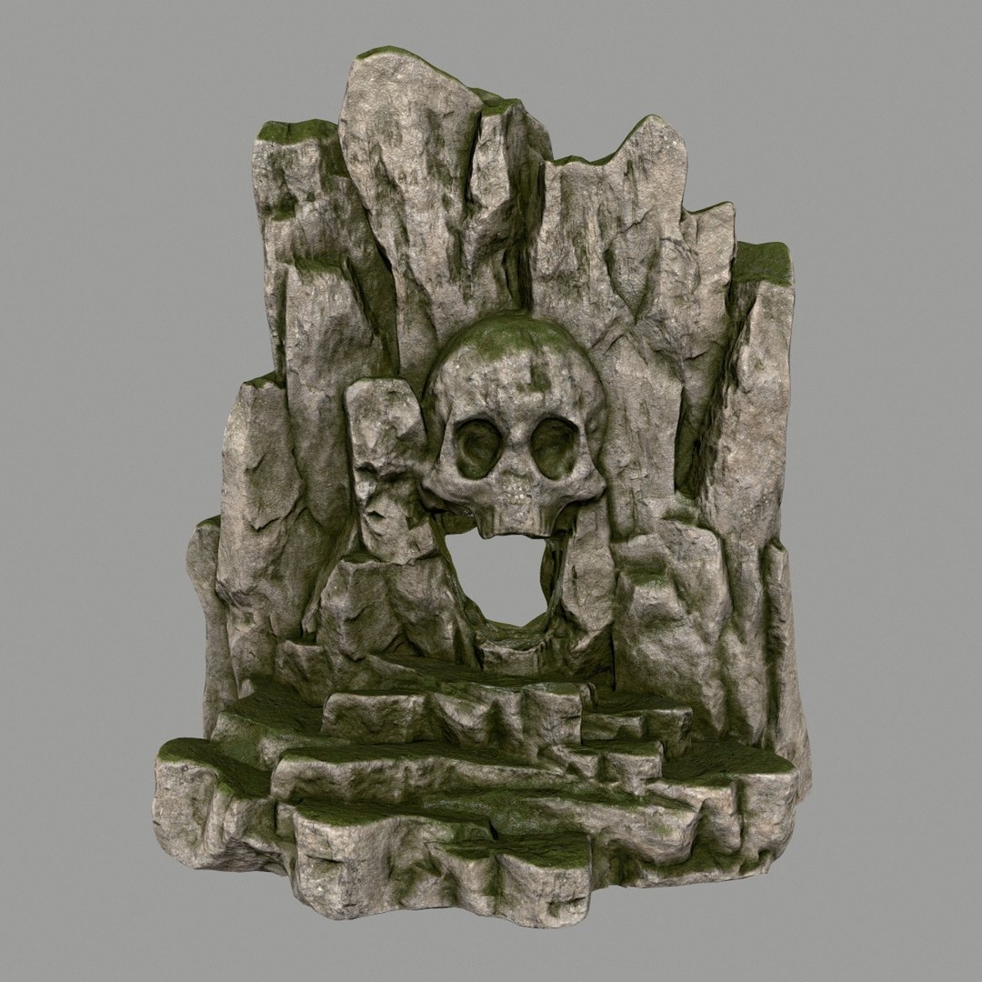 3D Skull Cave Model - TurboSquid 1345313