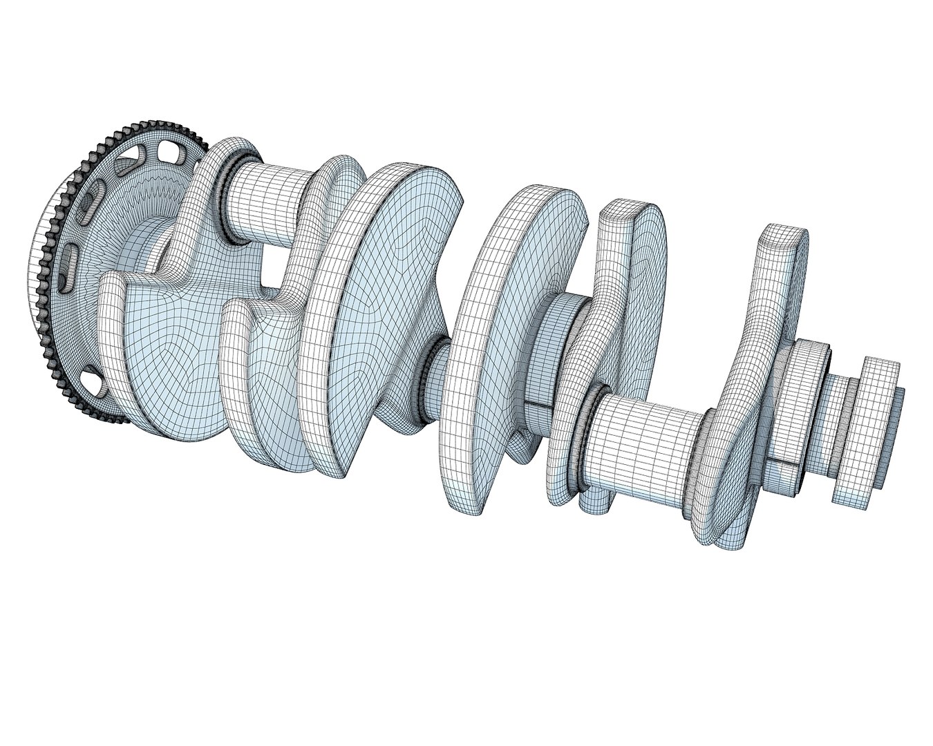 Crankshaft 3D Model - TurboSquid 1346362