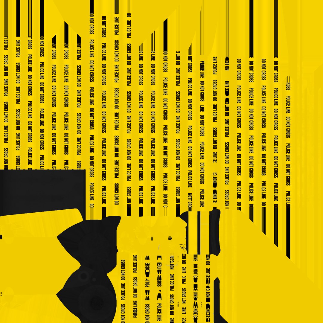 Police Tape Barrier With Multiple Lengths 4K Low-poly 3D Model ...