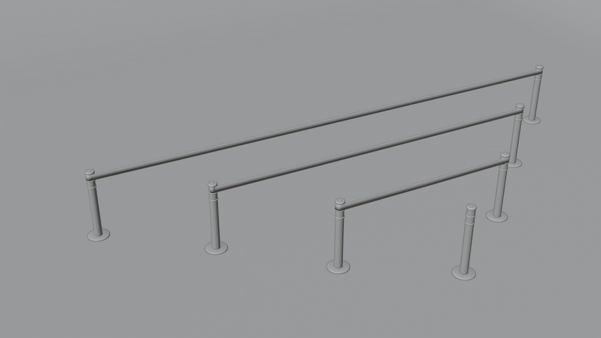 Police Tape Barrier With Multiple Lengths 4K Low-poly 3D Model ...