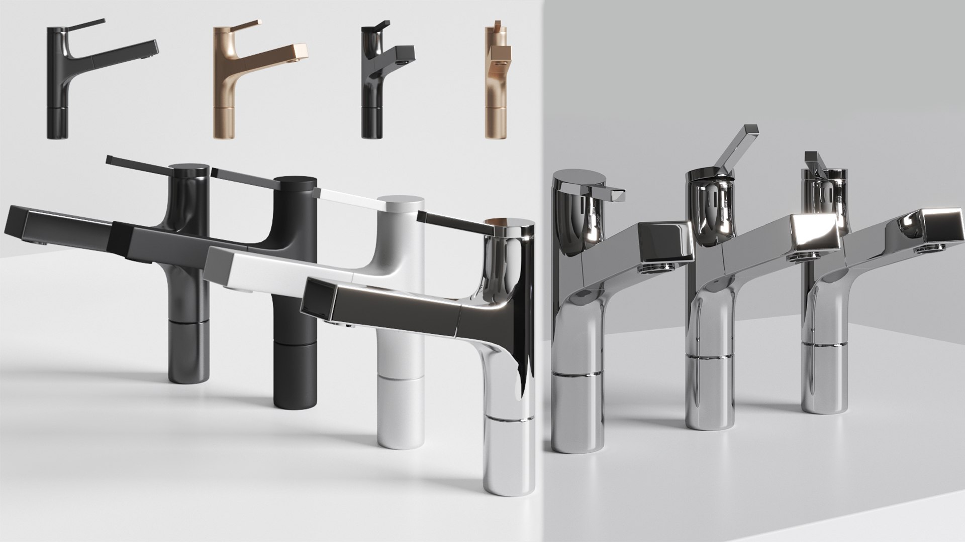 Faucet KWC AVA Lever Mixer Pull-out Aerator KWC 3D Model - TurboSquid ...