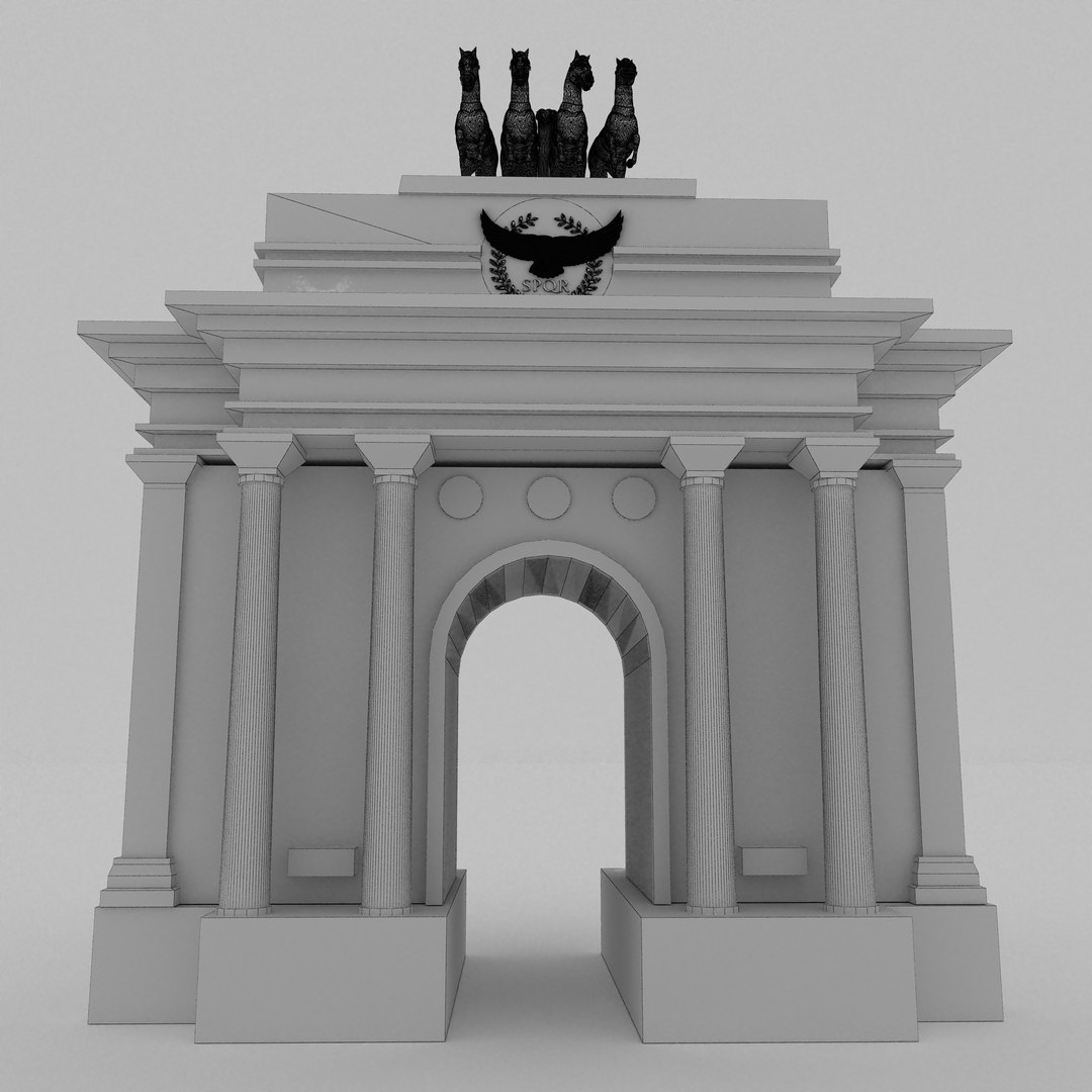 Roman Monument Model - TurboSquid 2030520
