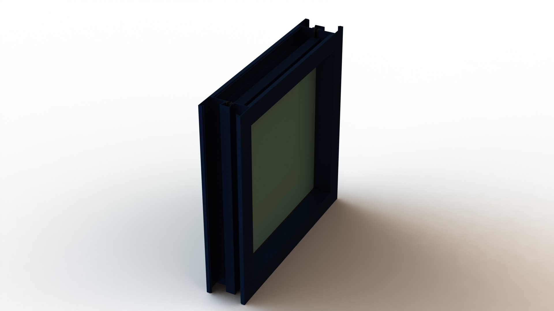 3D Aluminium Glass Fixed Window - TurboSquid 2161764