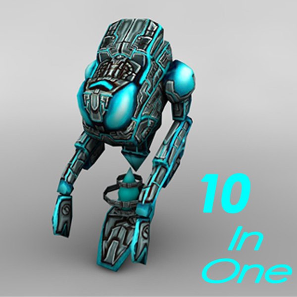 sci-fi alien characters 3d 3ds