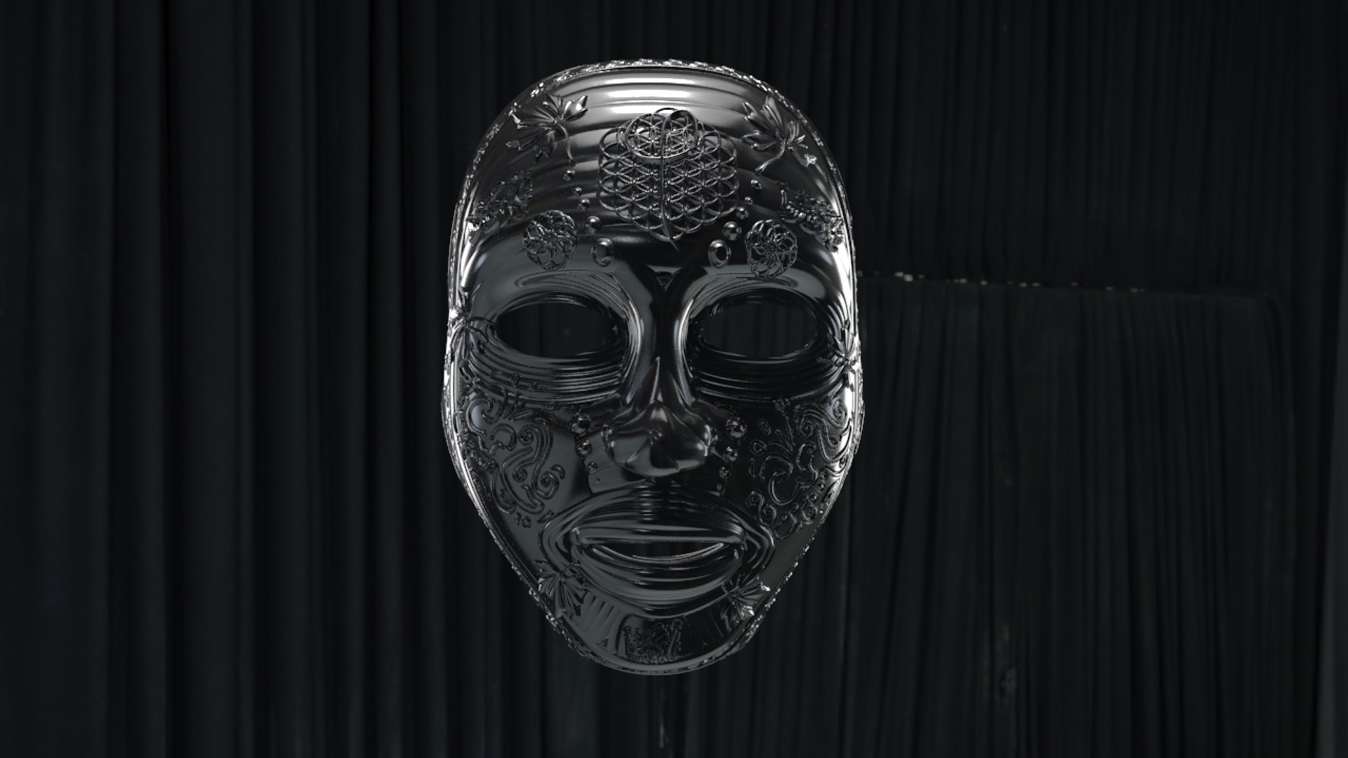 3D Sculpted Mask Model - TurboSquid 1274614