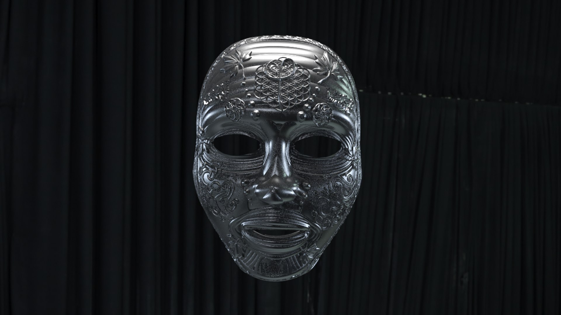 3D Sculpted Mask Model - TurboSquid 1274614