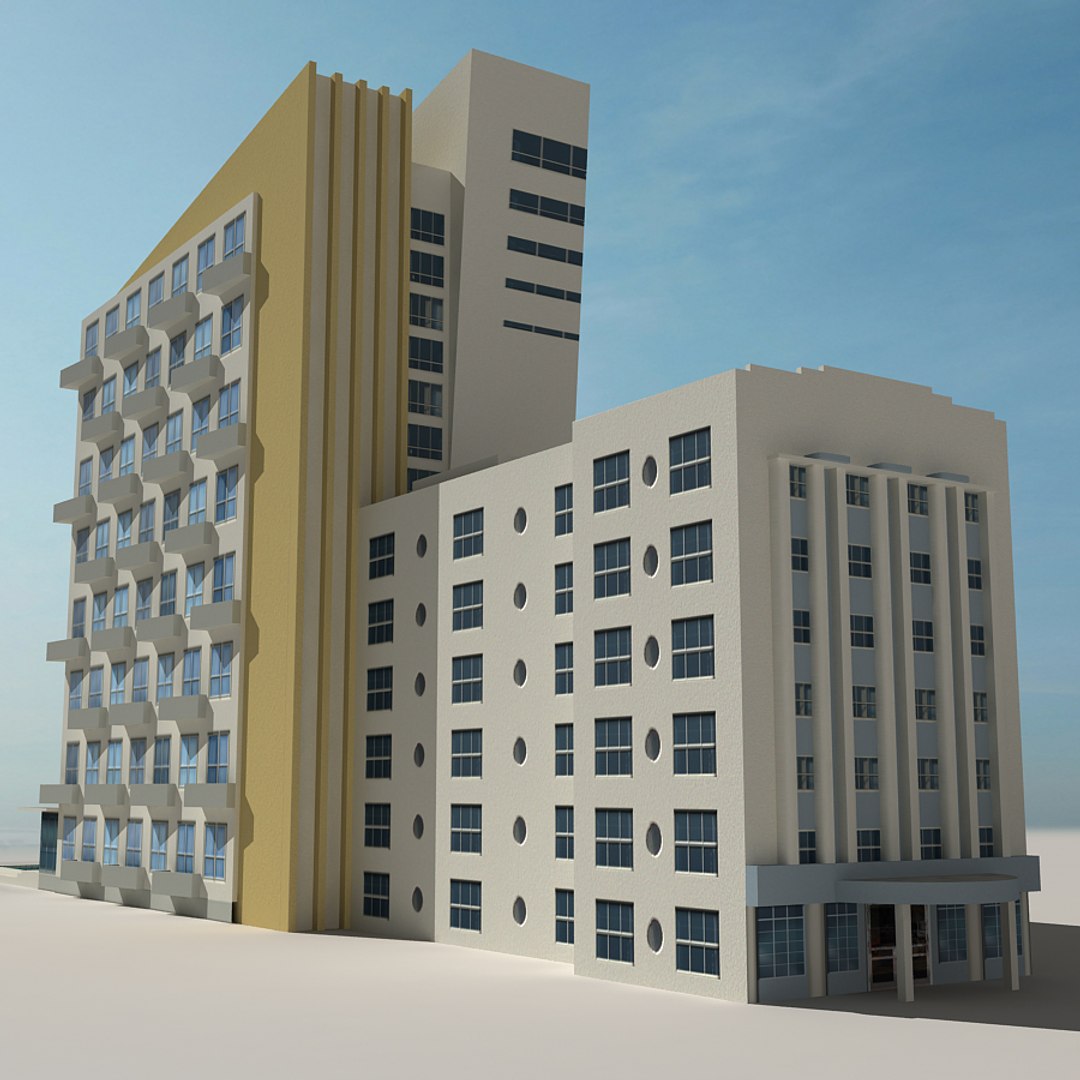 3d Model Beach Building 04