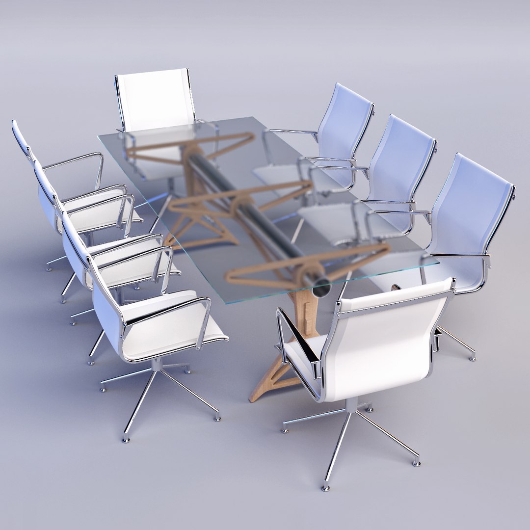 3d Meeting Room Table Model