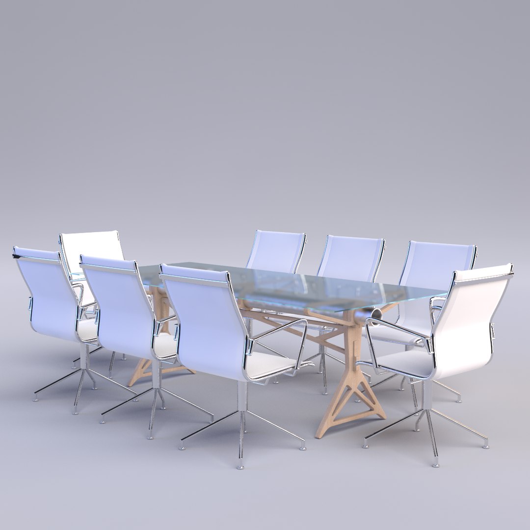 3d Meeting Room Table Model
