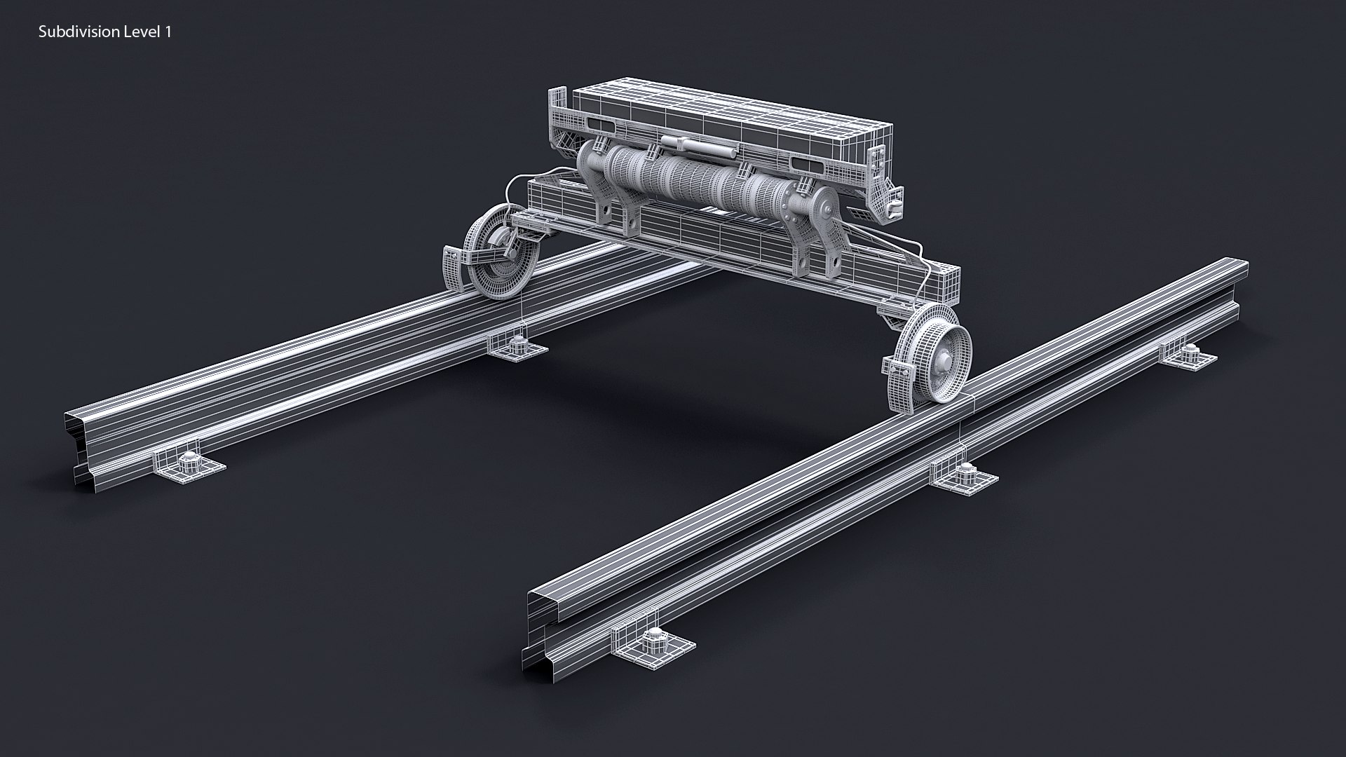 Hi-Rail System 3D Model - TurboSquid 1819845