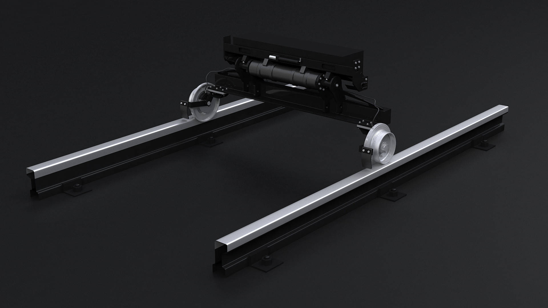 Hi-Rail System 3D model - TurboSquid 1819845