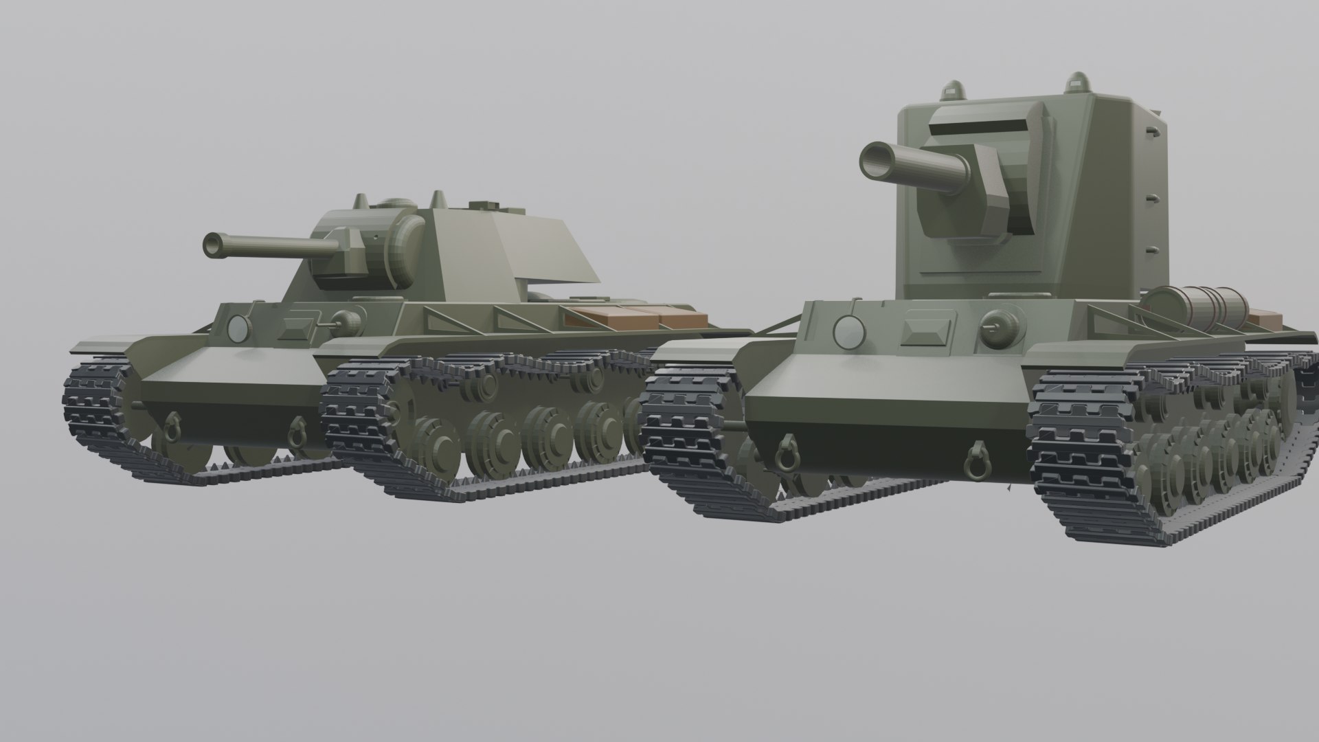 Kv1 And Kv2Kliment Voroshilov 3D Model - TurboSquid 2262443