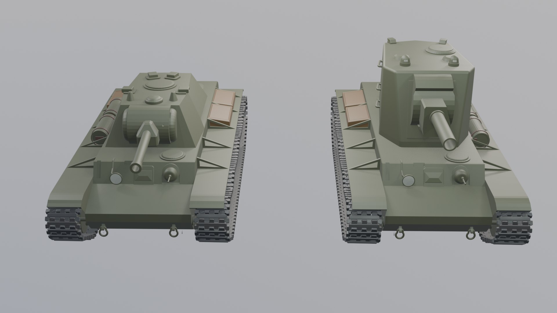 Kv1 And Kv2Kliment Voroshilov 3D Model - TurboSquid 2262443