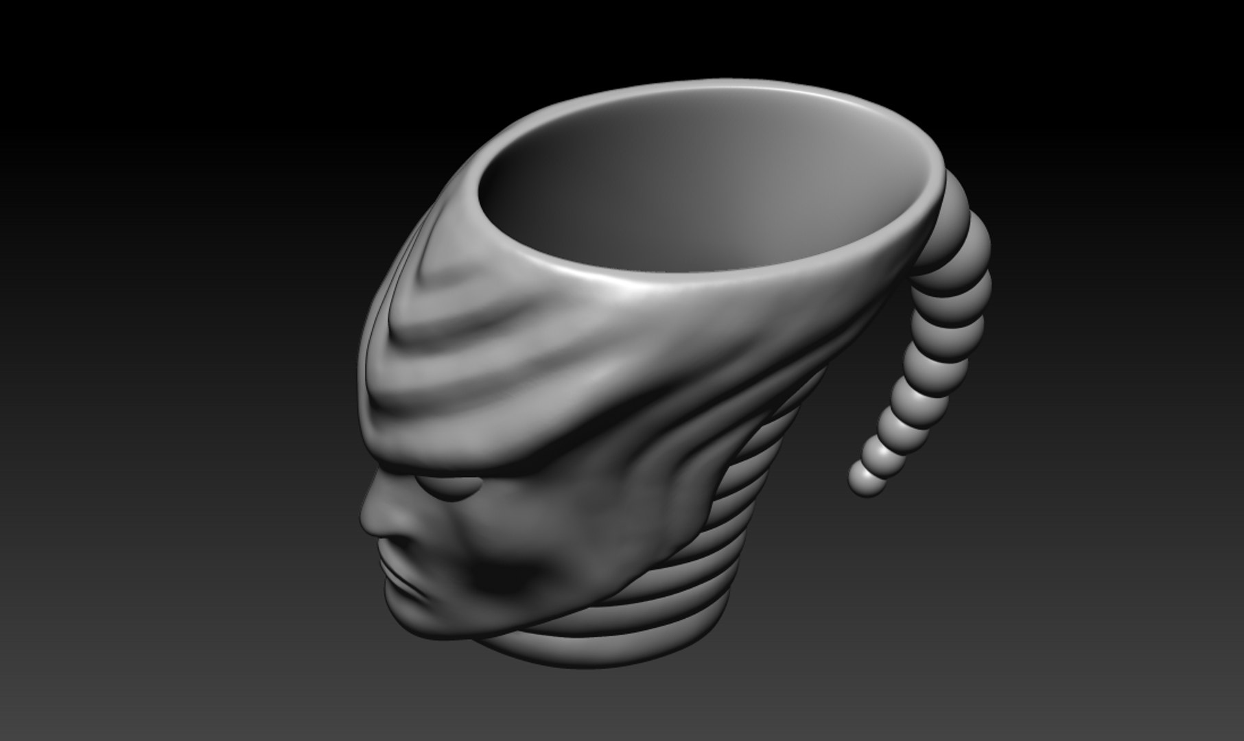 3d Print Alien Head Mug 3D Model - TurboSquid 1714703