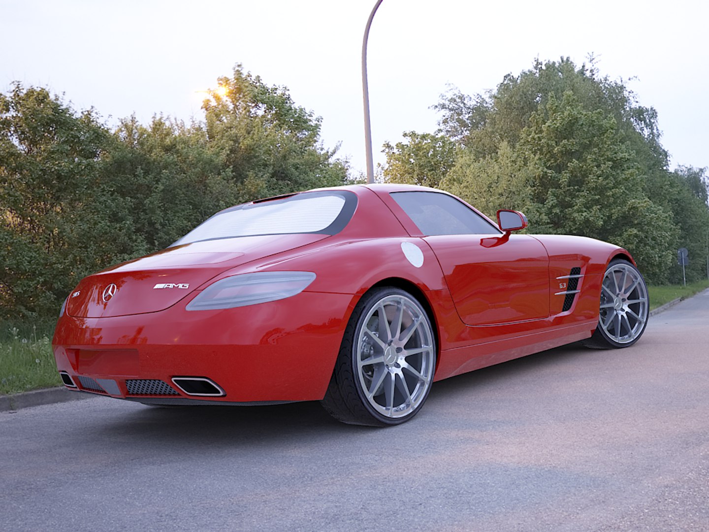 Mercedes- Benz Sls Amg 3d Max