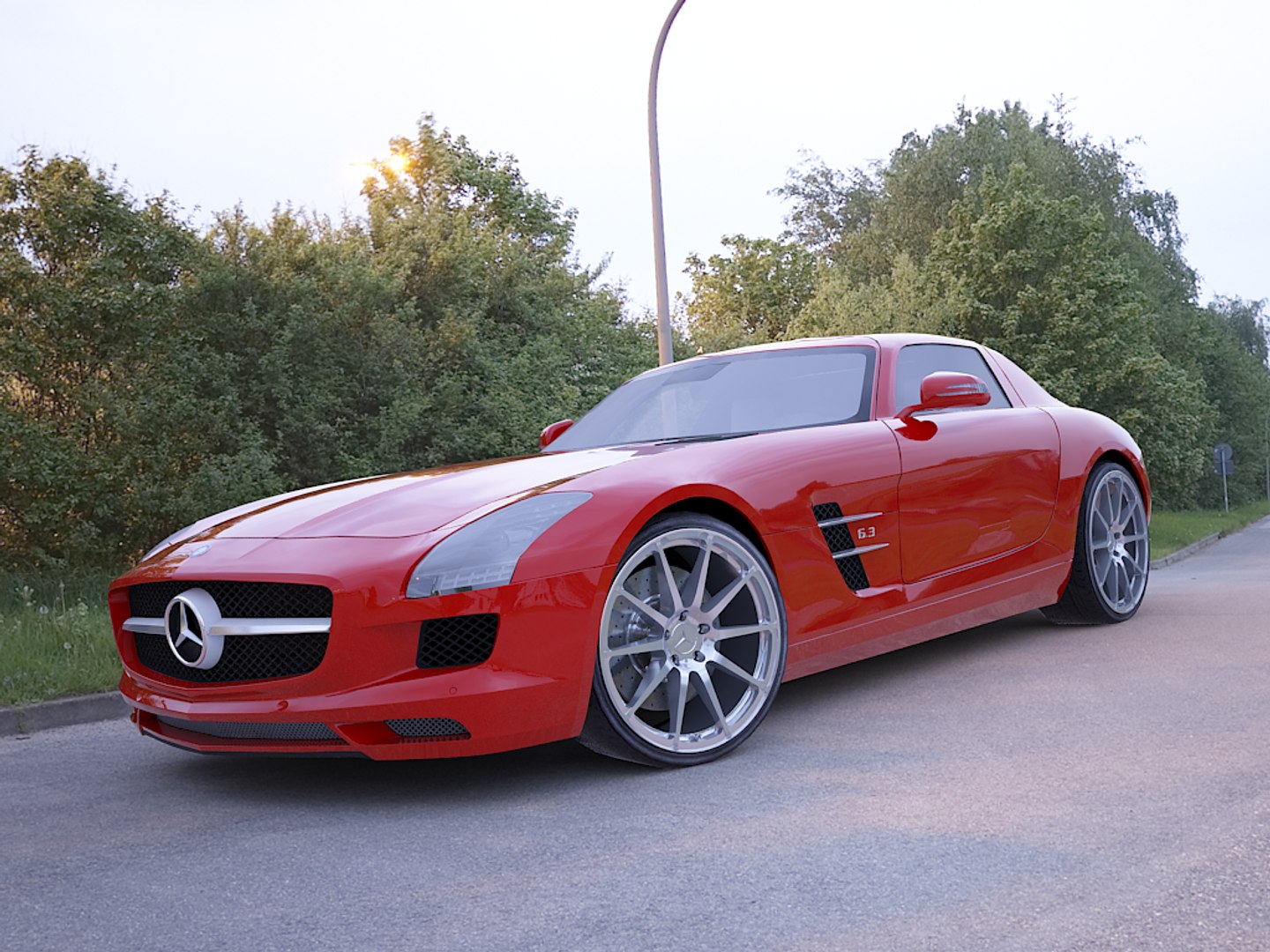 Mercedes- Benz Sls Amg 3d Max