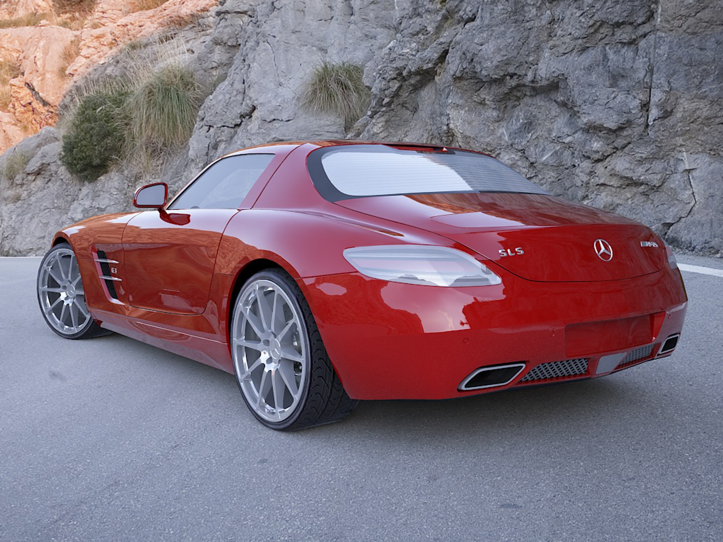 Mercedes- Benz Sls Amg 3d Max