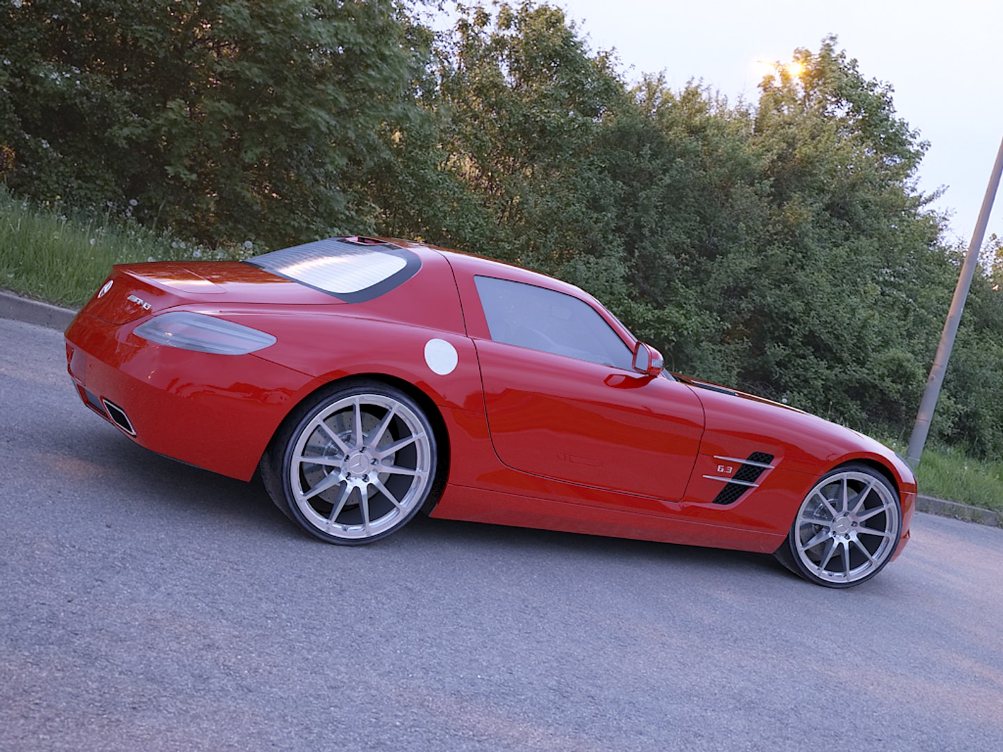 Mercedes- Benz Sls Amg 3d Max