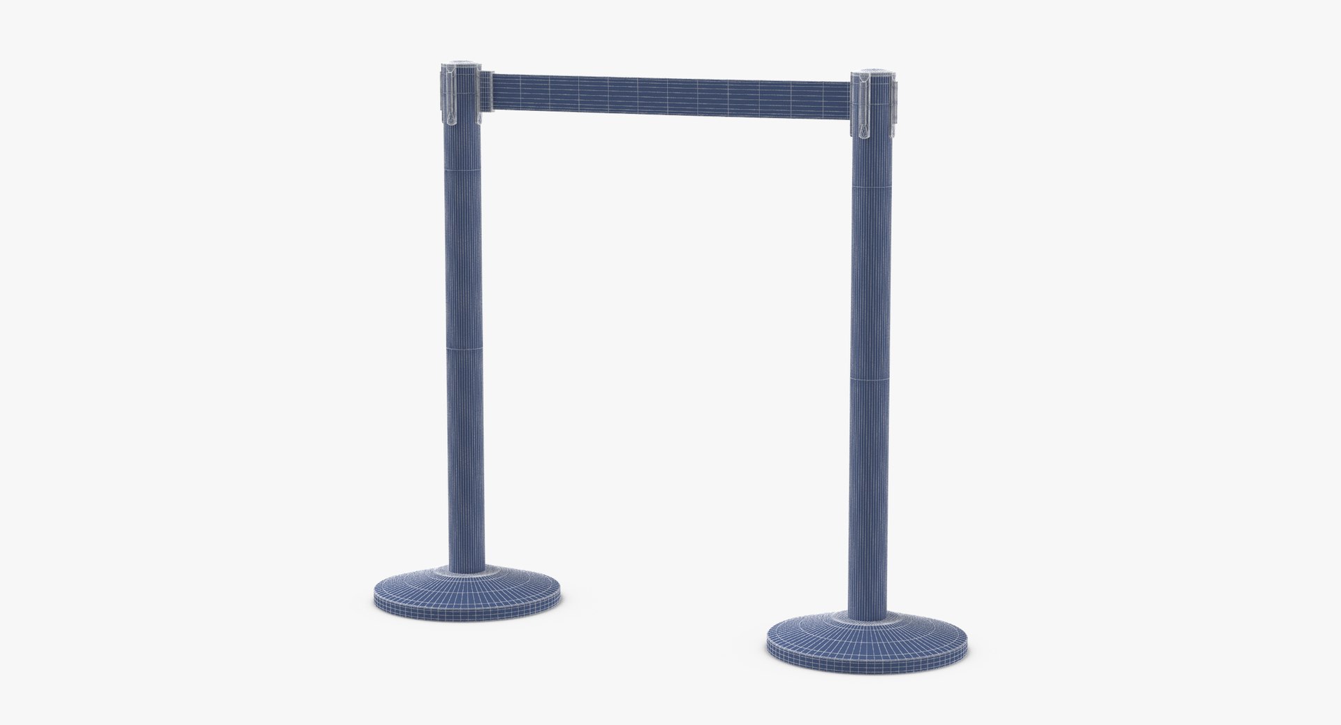 3D Airport Stanchions Metal Short | 1144952 | TurboSquid