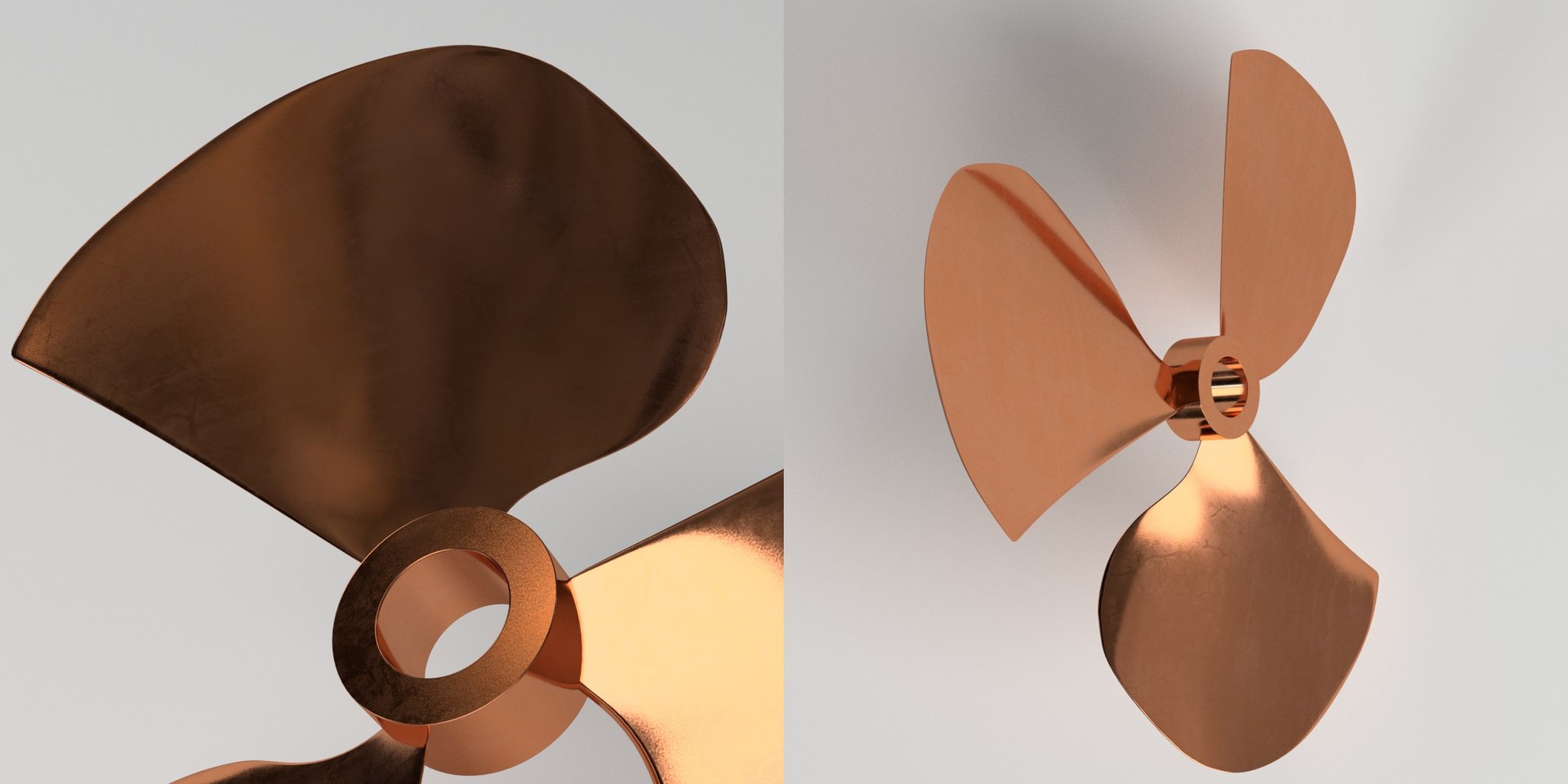 3D Three Blades Propeller Fan - TurboSquid 1754608