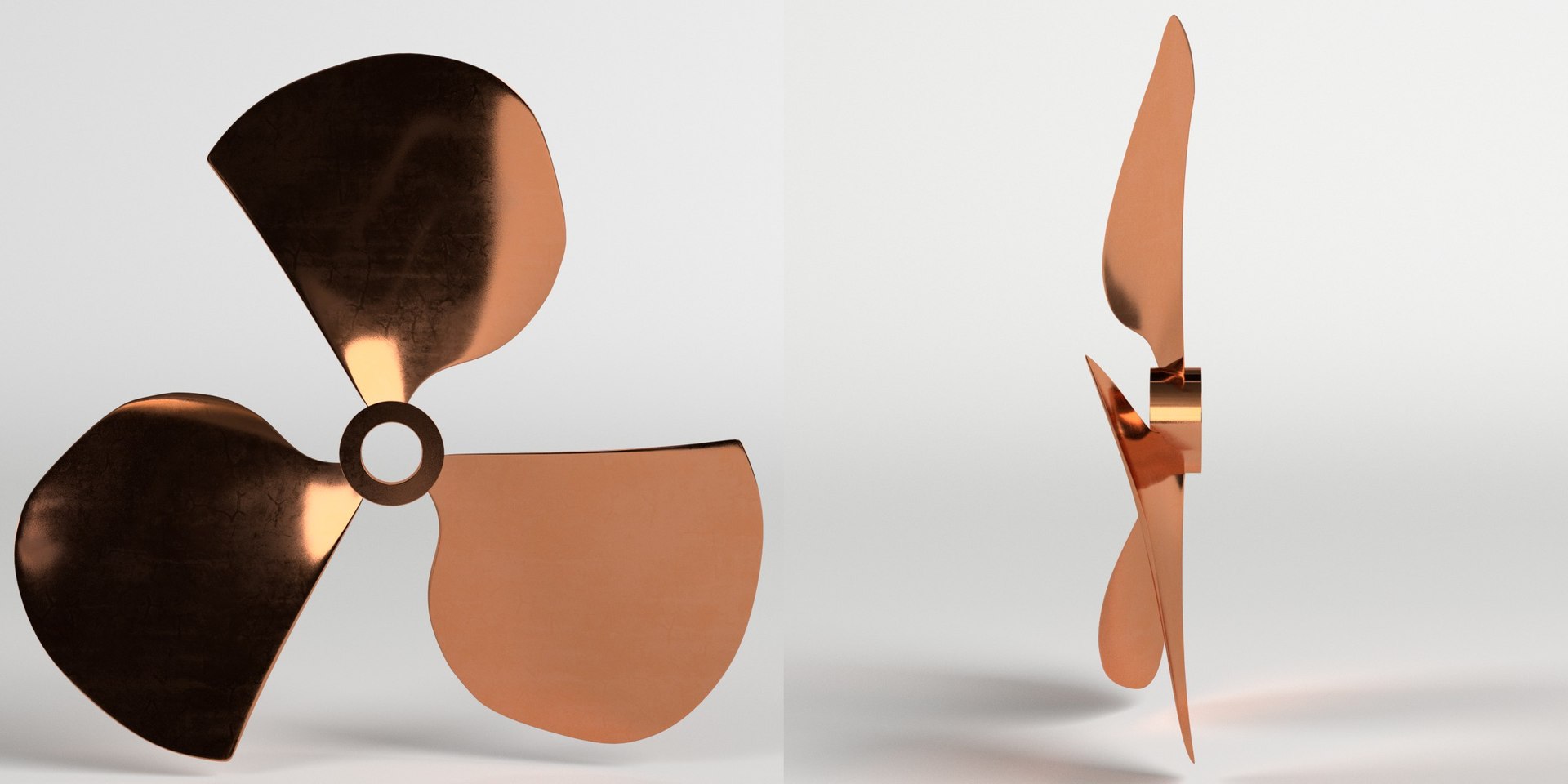 3D Three Blades Propeller Fan - TurboSquid 1754608