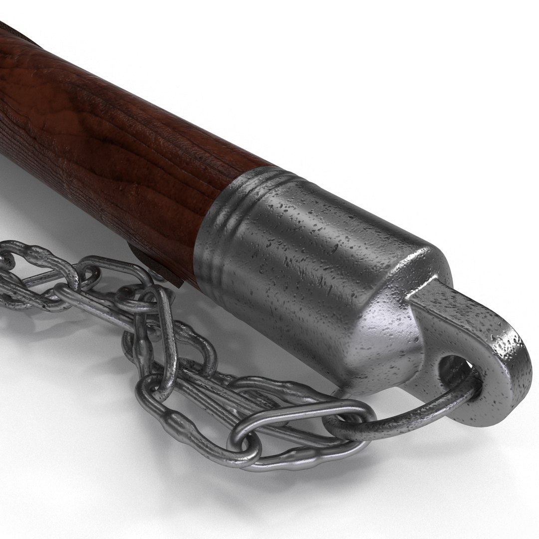 ball chain flail modeled 3d model