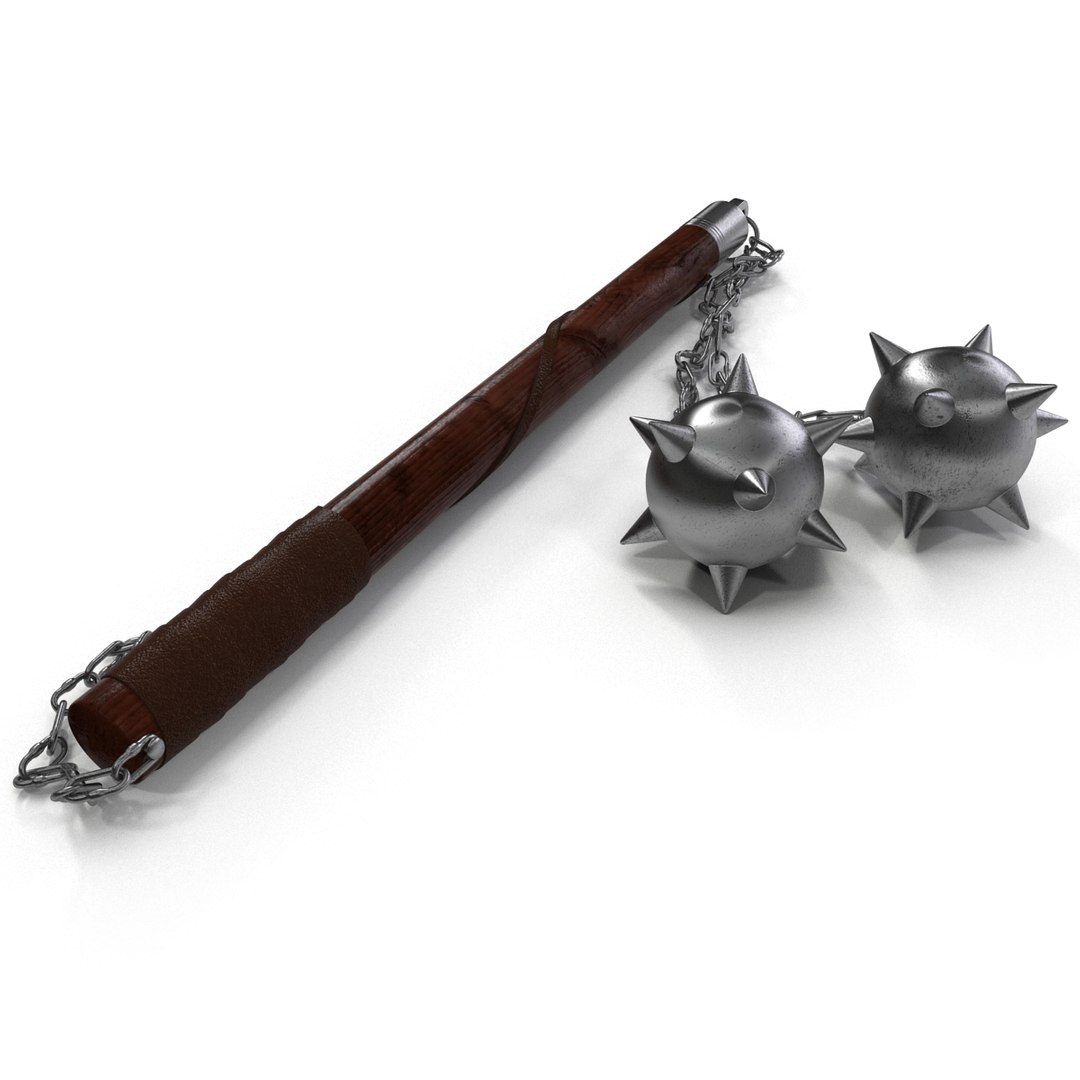 ball chain flail modeled 3d model