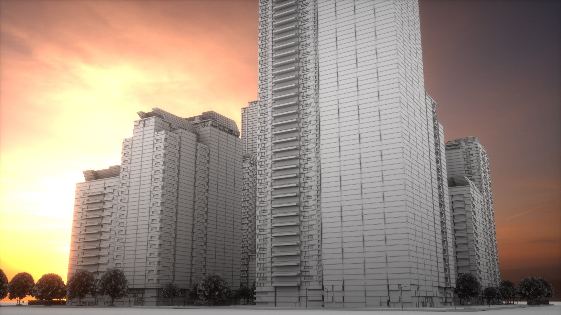 3D City Block Type B08 - TurboSquid 2092338