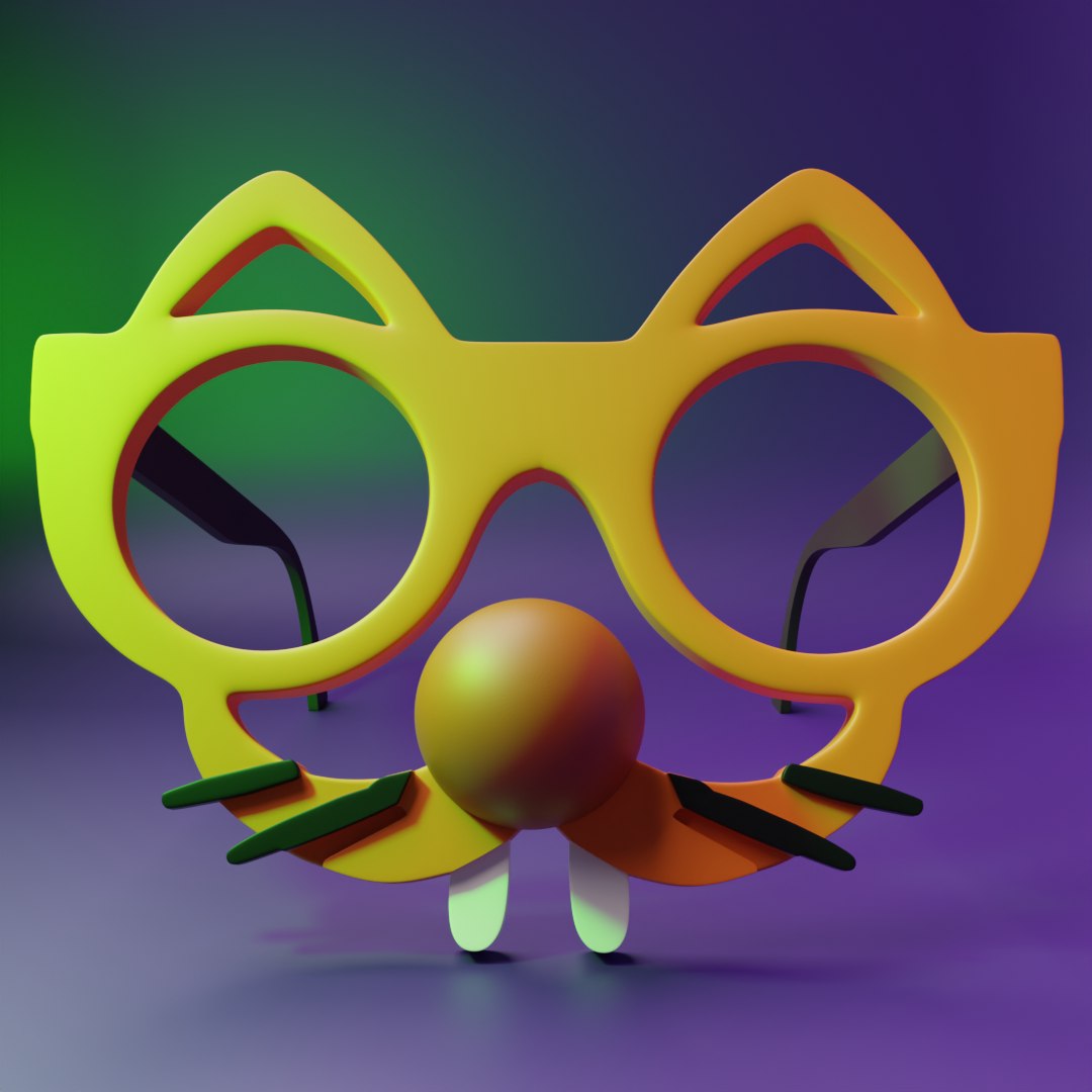 Cat Glass 3D Model - TurboSquid 2181574
