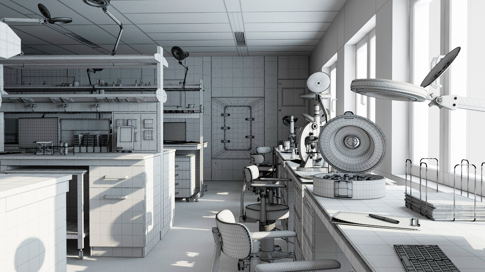 Scientific Laboratory 3D Model - TurboSquid 1502286