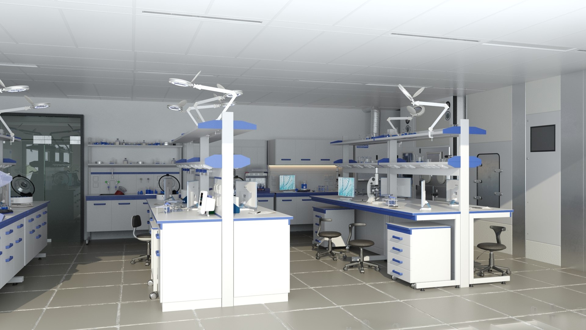 Scientific Laboratory 3D Model - TurboSquid 1502286