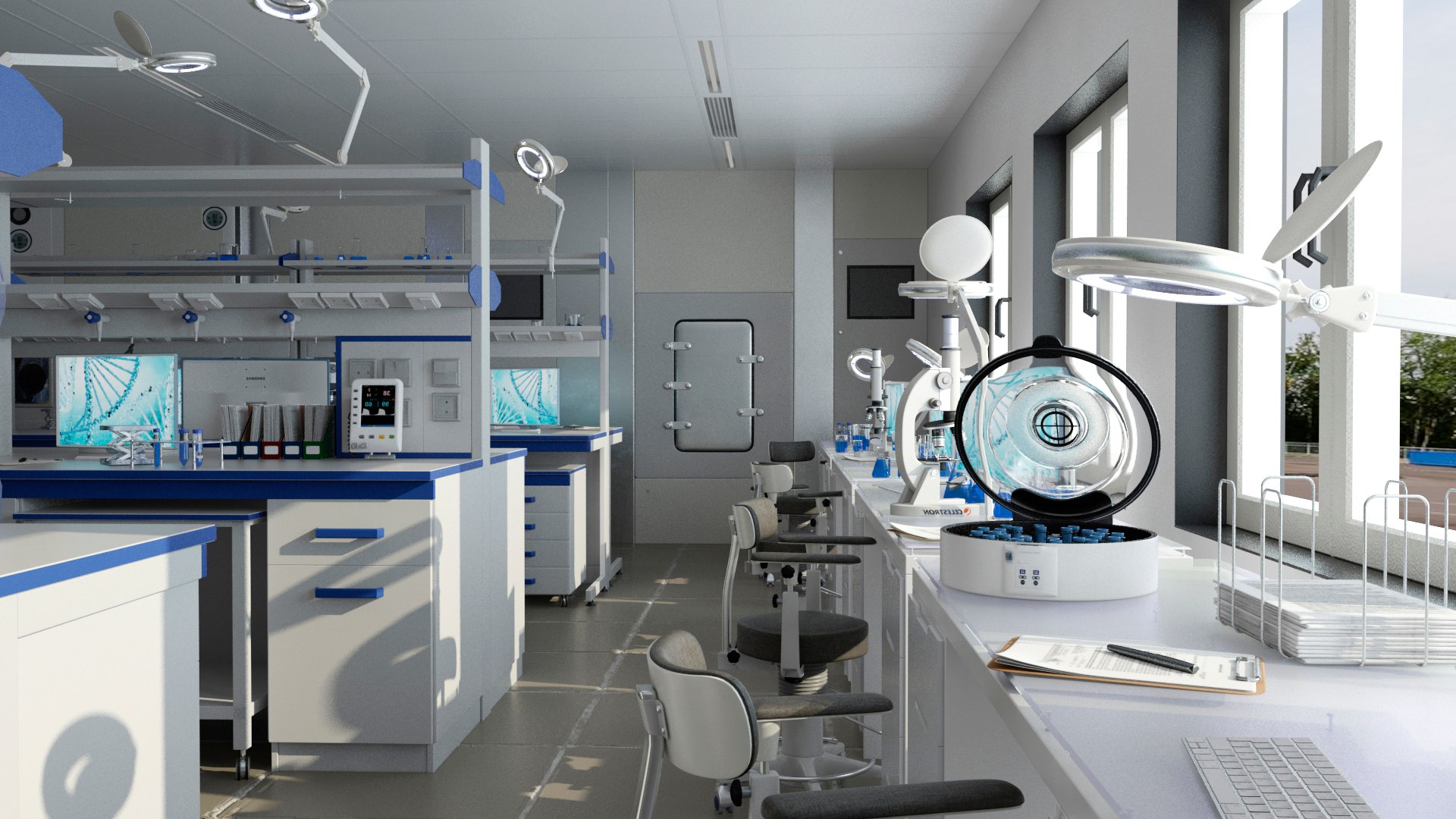 Scientific Laboratory 3D Model - TurboSquid 1502286